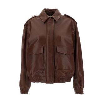 Arma Astra Leder Bomberjacke - - Jackets - Damen - Braun - S