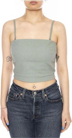 Lee Femme, Tops, Vert, Taille: 40 FR Hauts sans manches