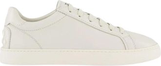Tod's Homme, Chaussures, Blanc, Taille: 41 EU Baskets Blanc Style Cassetta