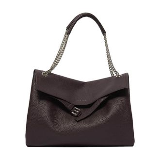 Orciani Femme, Sacs, Brun, Taille: ONE Size Sac bandouli&egrave;re moyen souple Venus