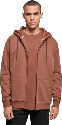 Build Your Brand Herren Sweatshirtjacke Heavy Zip Hoody, Farbe bark, Größe 4XL