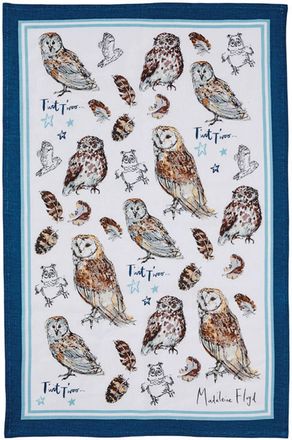 Ulster Weavers Madeleine Floyd Leinen-Geschirrtuch mit Eulen-Motiv