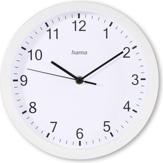 Hama Wanduhr analog (ohne Tickgeräusche groß, Moderne Wanduhr auch für Senioren, Kinder und Teenager, Wanduhr Quartz minimalistisch, Wohnzimmeruhr, Küchenu