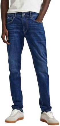 Pepe Jeans London Tapered Extensible PM207390 Jeans, Bleu (Denim-CT4), 33W / 30L Homme