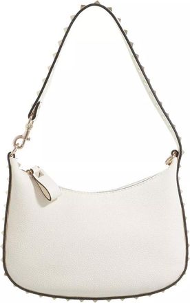 Valentino Garavani Pochettes - Rockstud Mini Hobo - Gr. unisize - in Creme - f&uuml;r Damen