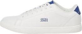 Jack & Jones Jack & Jones Homme Jfwboss PU Sneaker, Blanc Et Marron, 40 EU