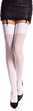 Romartex Bas 40 deniers opaques unis par, L, blanc