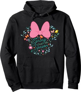 Disney Minnie Mouse Spring Into The Season Flower Icon Pullover Hoodie
