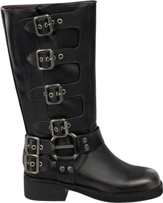 Alma En Pena Alma EN Pena, Femme, Chaussures, Brun, Taille: 36 EU Boucles de motard