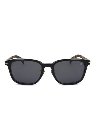 Eyewear by David Beckham Sonnenbrille mit eckigem Gestell - Schwarz