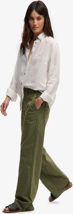 Superdry Weite Cargohose in Oliv-Khaki-Gr&uuml;n