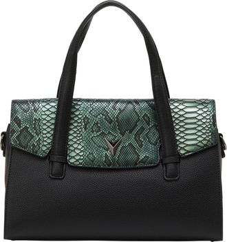 Faina Handtasche Handtasche Frauen Schwarz Gr&uuml;n