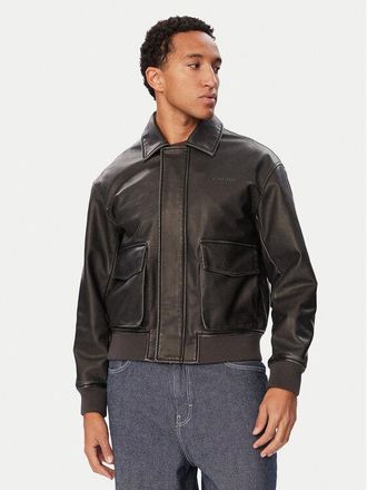 Guess Jacke aus Kunstleder M6BL71 K7176 Schwarz Regular Fit