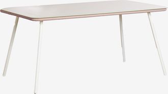 Sklum Rechteckiger Gartentisch 160x90 cm aus Glas und Aluminium Arhiza