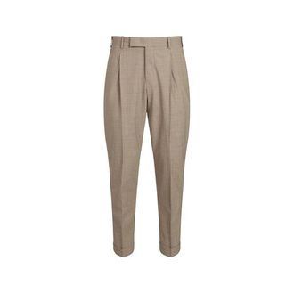 PT01 Pantalon uni en laine vierge m&eacute;lang&eacute;e