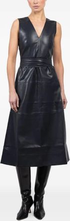 Tanya Taylor Reinella V-neck midi dress - Grau