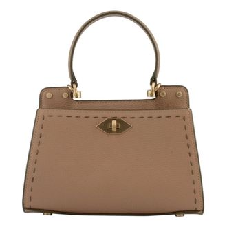 Pourchet Femme, Sacs, Beige, Taille: ONE Size Petit sac en cuir mastic/kaki