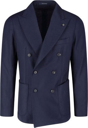 Tagliatore Double-Breasted Virgin Wool Blazer