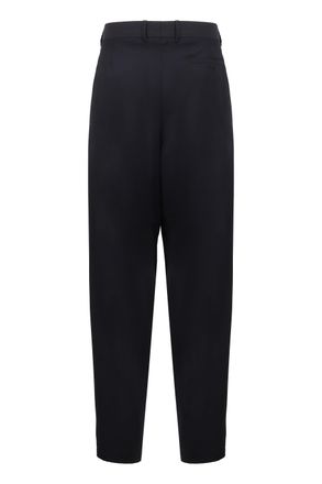 Giorgio Armani Mens Virigin Wool Trousers Blue Virgin