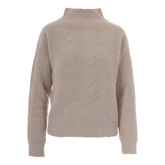 Herno Maglia In Lana Chantilly - - Knitwear - Damen - Beige - S