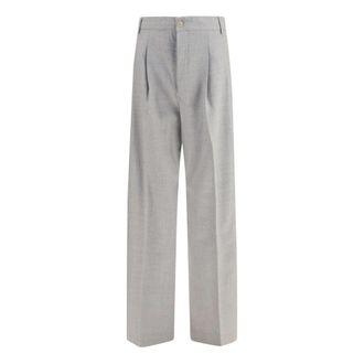 Laneus Wollhose mit weitem Bein - - Trousers - Herren - Grau - L
