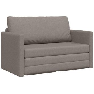 vidaXL Sofa Bett Taupe 124 x 71 x 78 cm Stoff Vidaxl