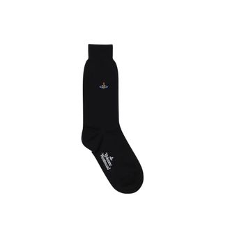 Vivienne Westwood Homme, Sous-vêtements, Noir, Taille: L Chaussettes Noires Logo Crew