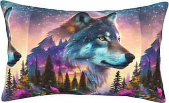 Generic Dickicht W&ouml;lfe K&ouml;nig Kissen Bezug Weiches Kissenh&uuml;lle Dekorative Kopfkissenbezug F&uuml;r Sessel Sofa Zuhause 40X60Cm