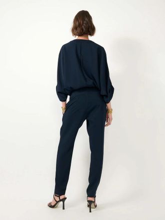 Barbara Bui Wide-Leg Fluid Jumpsuit - Navy