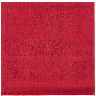 Petrusse Foulard Palma Bougainvillier en laine et soie