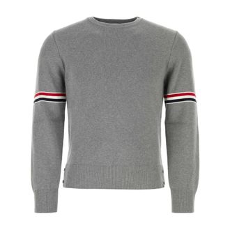 Thom Browne Weicher Grauer Baumwollpullover - - Knitwear - Herren - Grau - 2XL
