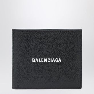 Balenciaga Black horizontal wallet with logo