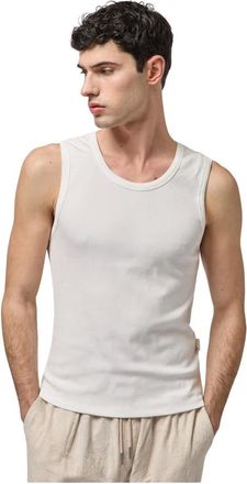 Gianni Lupo Homme, Tops, Blanc, Taille: XL Hauts sans manches