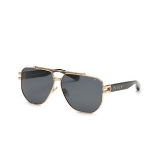 Philipp Plein Geometrische Sonnenbrille - - Accessories - Herren - Gelb - 65 MM
