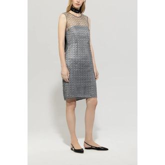 Luisa Cerano Kristallverziertes Satinkleid - - Dresses - Damen - Grau - S