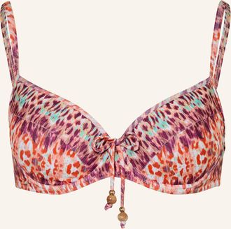 Lidea Lidea B&uuml;gel-Bikini-Top Batikblaze Mit Glitzergarn Und Schmuckperlen lila