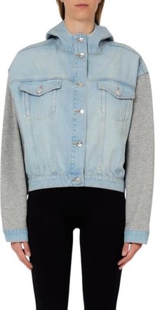 Liu Jo Femme, Vestes, Bleu, Taille: 38 FR Denim Jacket