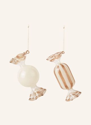 Broste Copenhagen Broste Copenhagen 2er-Set Dekoanh&auml;nger Candy beige