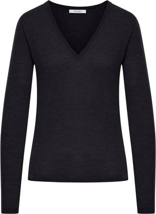 Max Mara pull en cachemire à col v - Noir