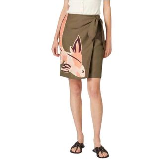 Paul Smith Femme, Jupes, Multicolore, Taille: 40 FR Fish Print Wrap Skirt