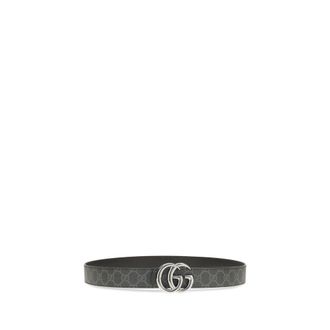 Gucci Mens Black Calf Leather Bos Taurus Regular Belt