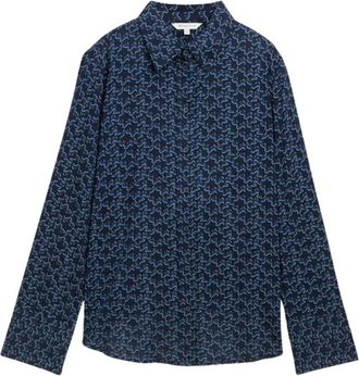 Tom Tailor Damen, Blusen & Hemden, Blau, LGr&ouml;&szlig;e