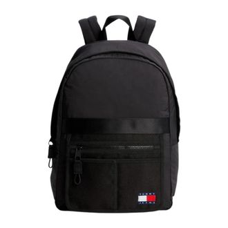 Tommy Jeans Minimalistischer Mission Rucksack aus Schwarzem Nylon - - Bags - Herren - Schwarzk - ONE SIZE