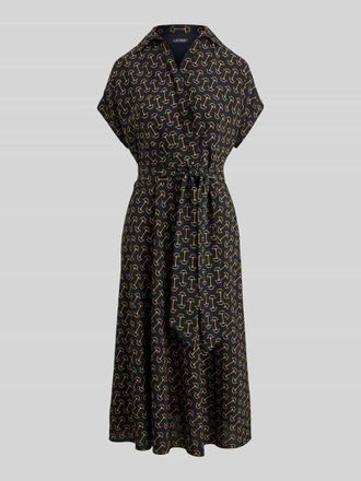Lauren Ralph Lauren Tailliertes Wickelkleid aus Chiffon