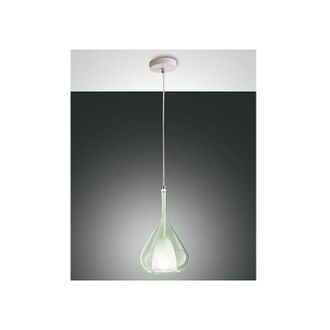 Fabas Luce Fabas Luce - Lustre suspension led Lila en m&eacute;tal et verre borosilicate vert transparent 3481-40-140