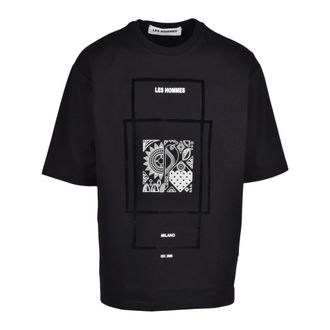 Les Hommes T-Shirt - Homme - Tops - Noir - Taille: L