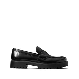 Tory Burch Femme, Chaussures, Noir, Taille: 40 EU Chaussures Plates en Cuir Noir