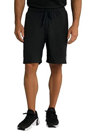 JP1880 Short de Sport Fonctionnel Jay-PI pour Homme, Taille élastique, Pantalon Quickdry, Noir, Taille 4XL