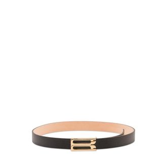 Victoria Beckham Frame Belt - - Accessories - Damen - Schwarzk - 70 CM
