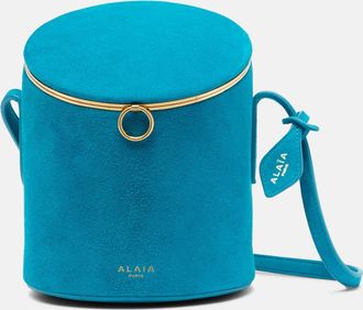 Alaia Alaïa Bucket-Bag La Canette Small aus Veloursleder